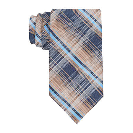 Click here for Stafford Plaid Tie  One Size  Brown prices