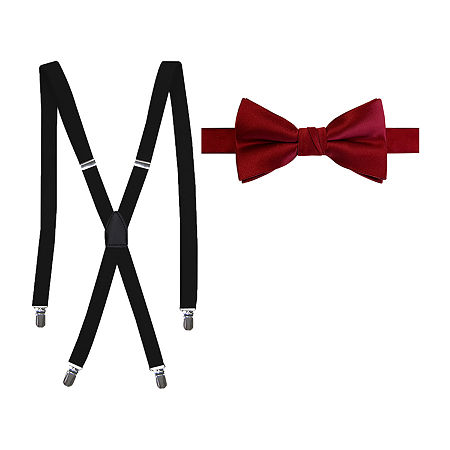 Click here for J. Ferrar Bow Tie Set  One Size  Red prices