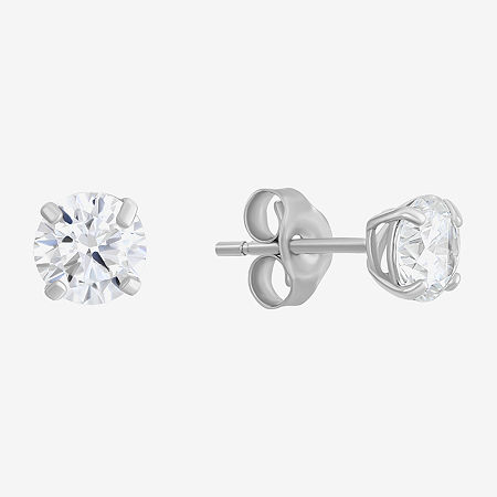 Click here for Cubic Zirconia 14K White Gold 4mm Stud Earrings  O... prices