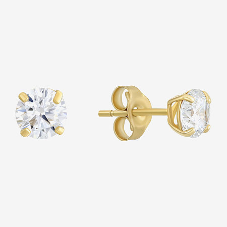 Click here for Cubic Zirconia 14K Gold 4mm Stud Earrings  One Siz... prices