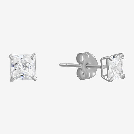 Click here for Cubic Zirconia 14K White Gold 4mm Stud Earrings  O... prices