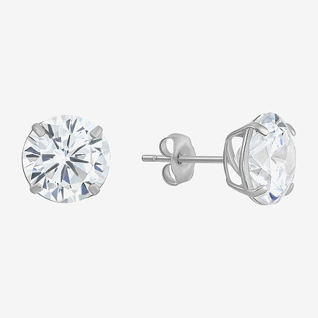 Click here for Cubic Zirconia 14K White Gold 8mm Stud Earrings  O... prices