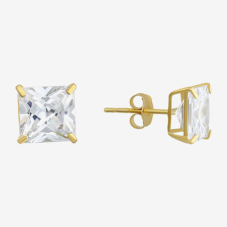 Click here for Cubic Zirconia 14K Gold 7mm Stud Earrings  One Siz... prices