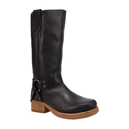 Click here for Dingo Mens Rip Leather Boot - Black prices