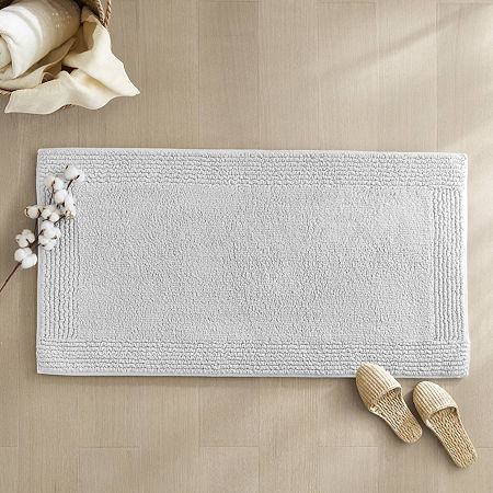 Madison Park Signature Splendor Reversible Tufted Cotton Bath Rug  21 x 34 - Gray