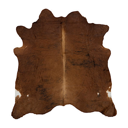 Click here for LINON COWHIDE SOLID AREA RUG  One Size  Brown prices