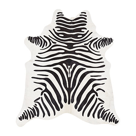 Click here for LINON COWHIDE SOLID AREA RUG  One Size  Black prices