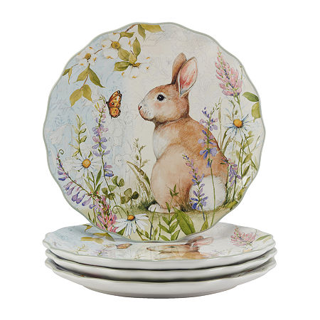 Certified International Easter Meadow Dinner Plates  Set of 4 - Miscellaneous