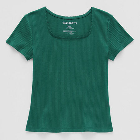 Click here for Thereabouts Little & Big Kid Girls Square Neck Sho... prices