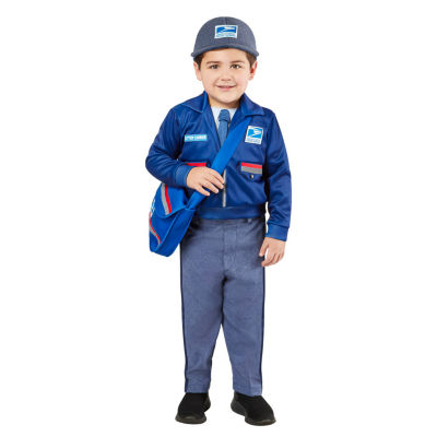 Little & Big Kid Unisex Usps Letter Carrier Kids 4-pc. Costume, Color ...
