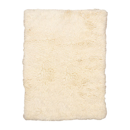 Click here for Linon Flokati Solid Woven Rectangular Accent Rug... prices