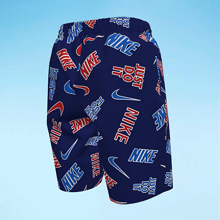 Click here for Nike Big Kid Boys Logo Swim Trunks  Small (8)  Blu... prices