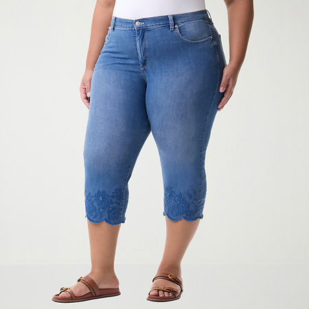 Click here for Gloria Vanderbilt Womens Plus Amanda Embroidered J... prices