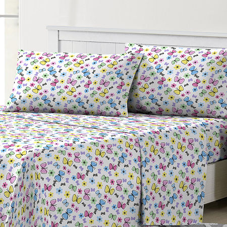 Click here for Dream Factory Sweet Butterfly 4-Pc. Sheet Set  Ful... prices