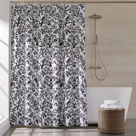 Click here for Brooklyn Loom Ava Floral Shower Curtain  One Size... prices