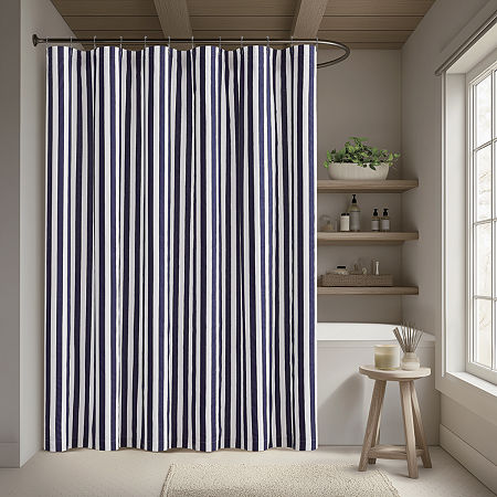 Click here for Brooklyn Loom Levi Stripe Shower Curtain  One Size... prices