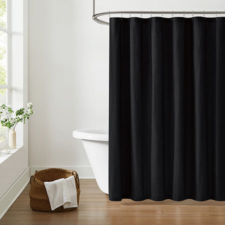 Click here for Brooklyn Loom Solid Cotton Percale Shower Curtain... prices