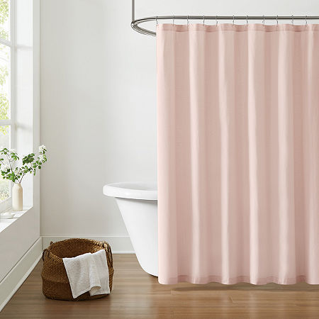 Click here for Brooklyn Loom Solid Cotton Percale Shower Curtain... prices