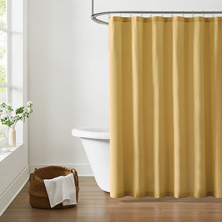 Click here for Brooklyn Loom Solid Cotton Percale Shower Curtain... prices