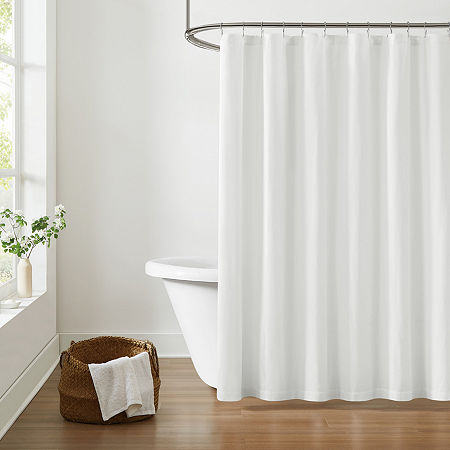 Click here for Brooklyn Loom Solid Cotton Percale Shower Curtain... prices