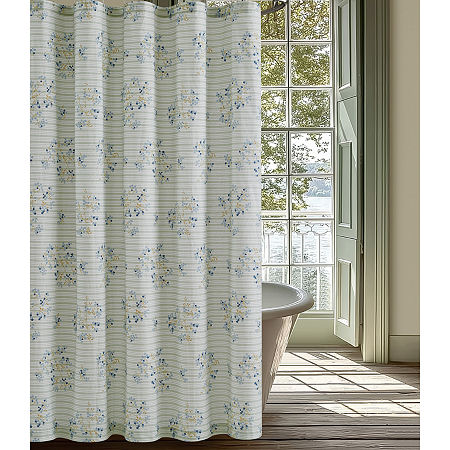 Click here for Cottage Classics Emma Floral Shower Curtain  One S... prices