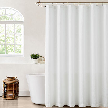Click here for Brooklyn Loom Flax Linen Shower Curtain  One Size... prices