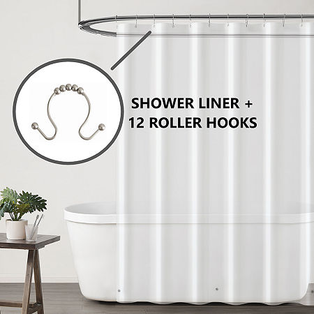 Click here for Truly Calm Grometed Shower Curtain Liner  One Size... prices