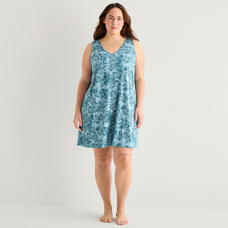 Click here for Ambrielle Womens Sleeveless V Neck Nightshirt  2x... prices