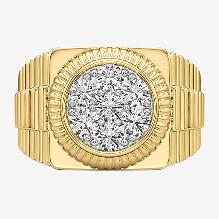 Click here for (G-H / Si2) Mens 1 1/2 CT. T.W. Lab Grown White Di... prices