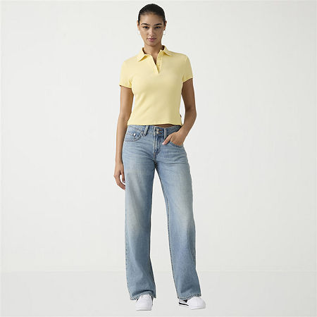 Click here for Levis Womens Super-Low Double-Button Relaxed-Fit D... prices