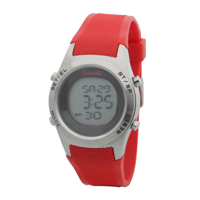 Spalding® Grip Mens Textured Strap Digital Watch - JCPenney