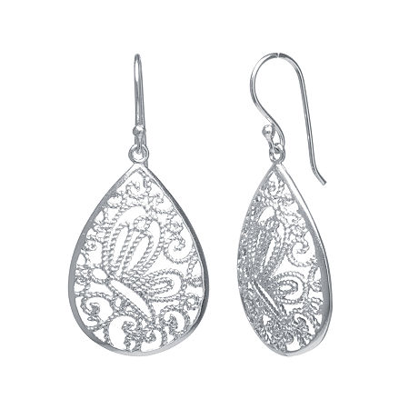 Click here for Silver Reflections Pure Silver Over Brass Pear Dro... prices