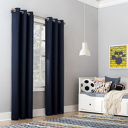 Click here for Riley Kids Bedroom Blackout Grommet Curtain Panel... prices