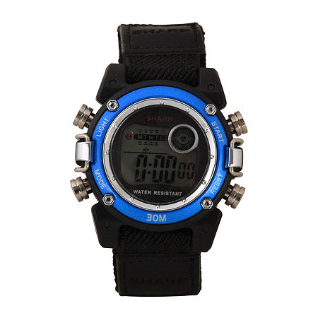 Click here for Sharp Unisex Adult Automatic Digital Black Strap W... prices