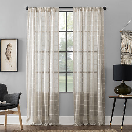 Click here for Clean Window Twill Stripe Anti-Dust Rod Pocket She... prices