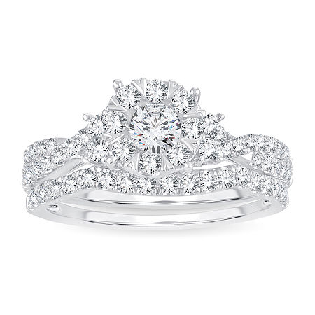 Click here for Womens 1 CT. T.W. Natural White Diamond 14K White... prices