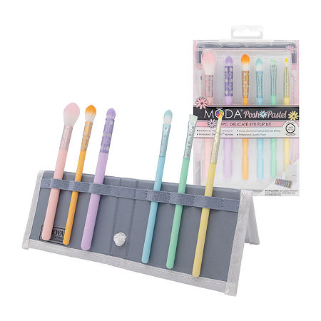 Click here for MODA Posh Pastel Eye Flip 6pc Brush Set  One Size... prices