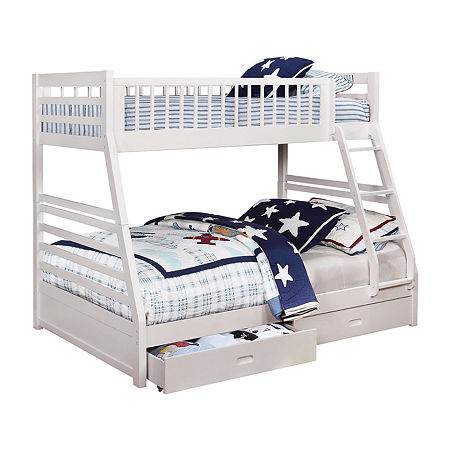 Click here for Ashton Kids Bunk Bed With Storage  One Size  White prices