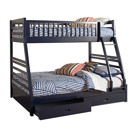 Click here for Ashton Kids Bunk Bed With Storage  One Size  Blue prices