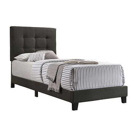 Click here for Mapes Upholstered Rectangle Bed  One Size  Gray prices