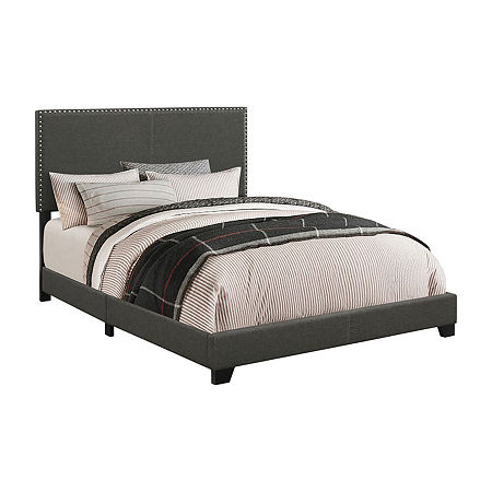 Click here for Boyd Nailhead Upholstered Rectangle Bed  One Size... prices