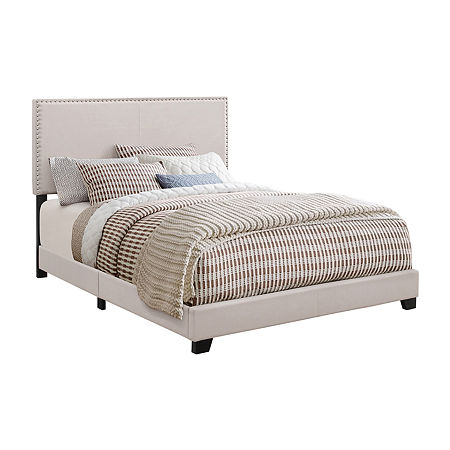 Click here for Boyd Nailhead Upholstered Rectangle Bed  One Size... prices