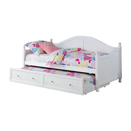 Click here for Julie Ann Kids Daybed With Trundle  One Size  Whit... prices