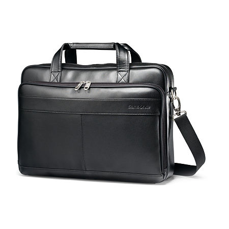 Click here for Samsonite Leather Slim Briefcase  One Size  Black prices