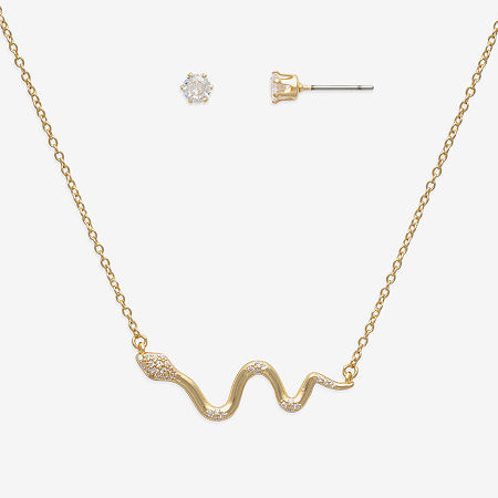 Click here for Mixit Womens Cubic Zirconia Hypoallergenic 2-pc. J... prices