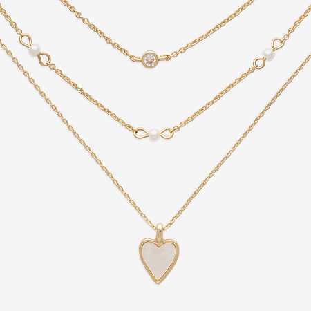 Click here for Mixit Womens Cubic Zirconia Heart Hypoallergenic 3... prices