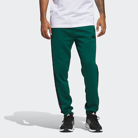 Click here for adidas 3 Stripe Mens Regular Fit Fleece Active Jog... prices