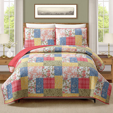 Click here for Modern Heirloom Farmhouse Florals Reversible Quilt... prices