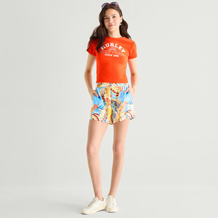 Click here for Hurley Womens Mid Rise Juniors Pull-On Short  X-sm... prices