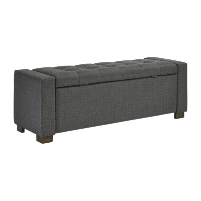 Signature Design by Ashley® Cortwell Collection Tufted Storage Bench ...